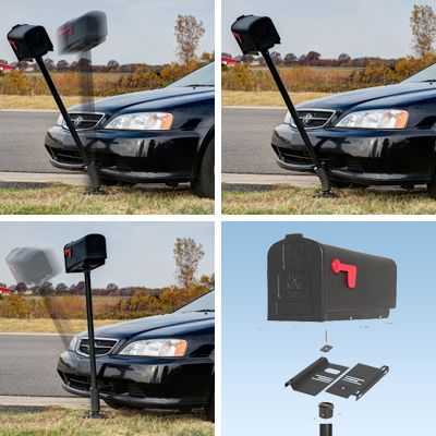 FlexMailbox survives impact and vandalism - MyParkingSign Blog