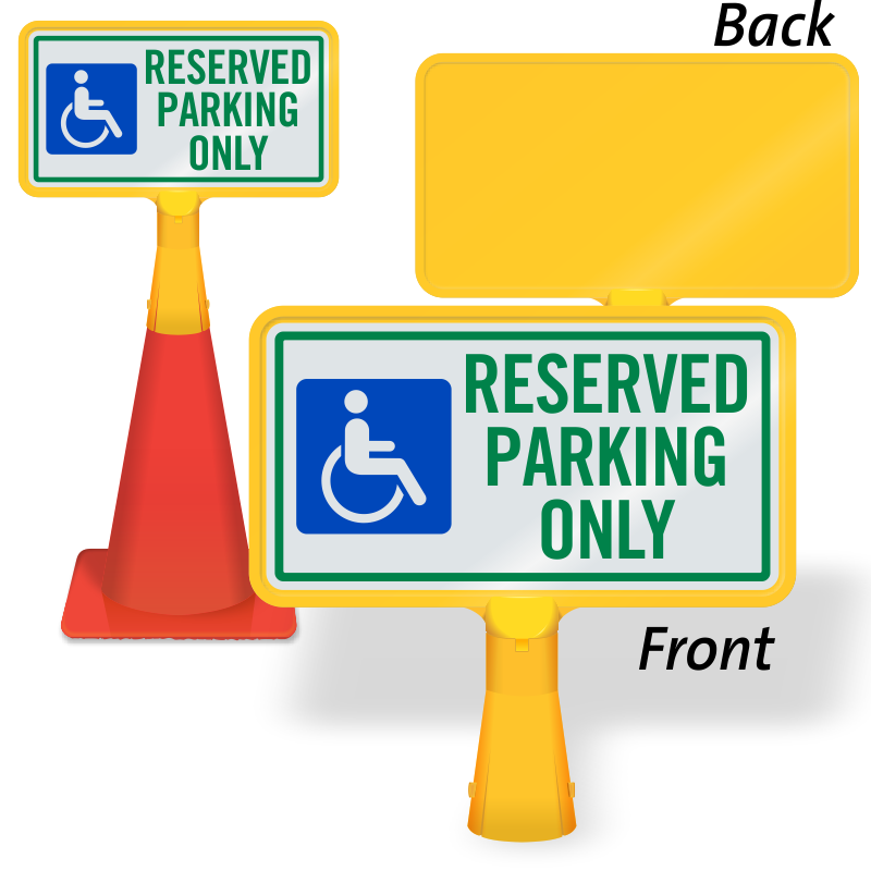 ADA Accessible Parking Only Sign With ISA Symbol
