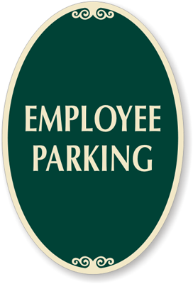Employee Parking Sign - 18 in. x 18 in. SignatureSign