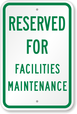 Facilities Management Signs
