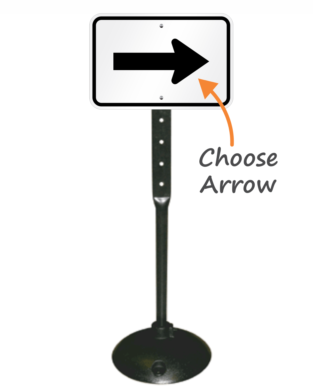 12 in. x 18 in. Arrow Sign