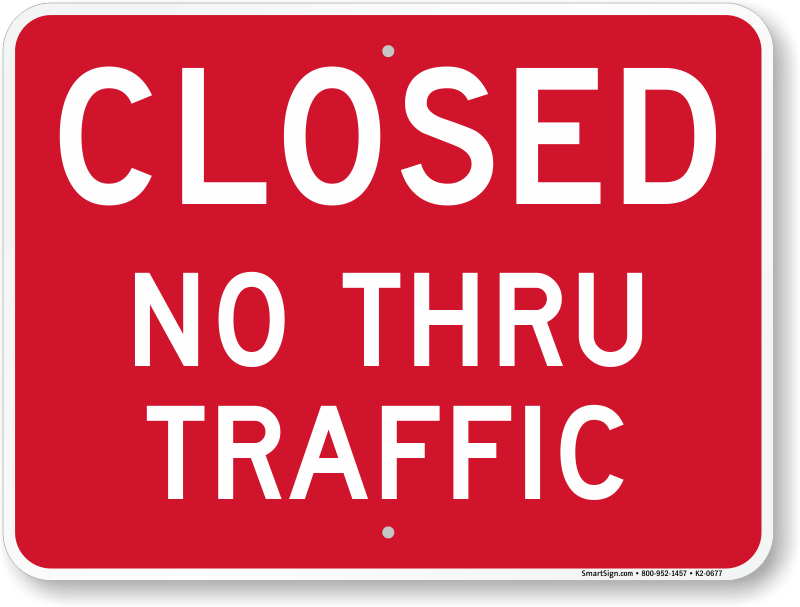 Driveway Closed, Do Not Enter FloorBoss Sign
