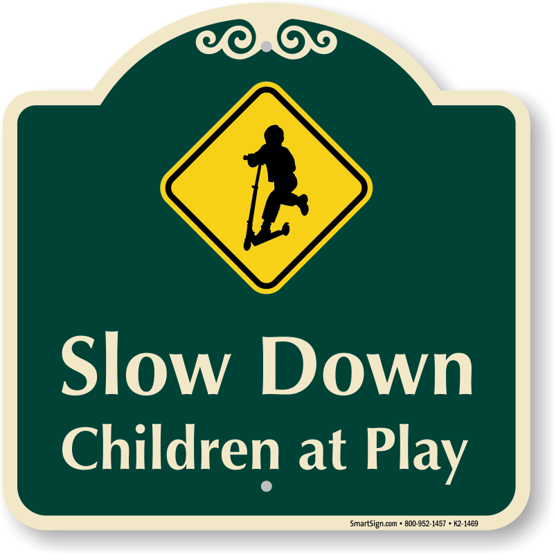 Children At Play Sign