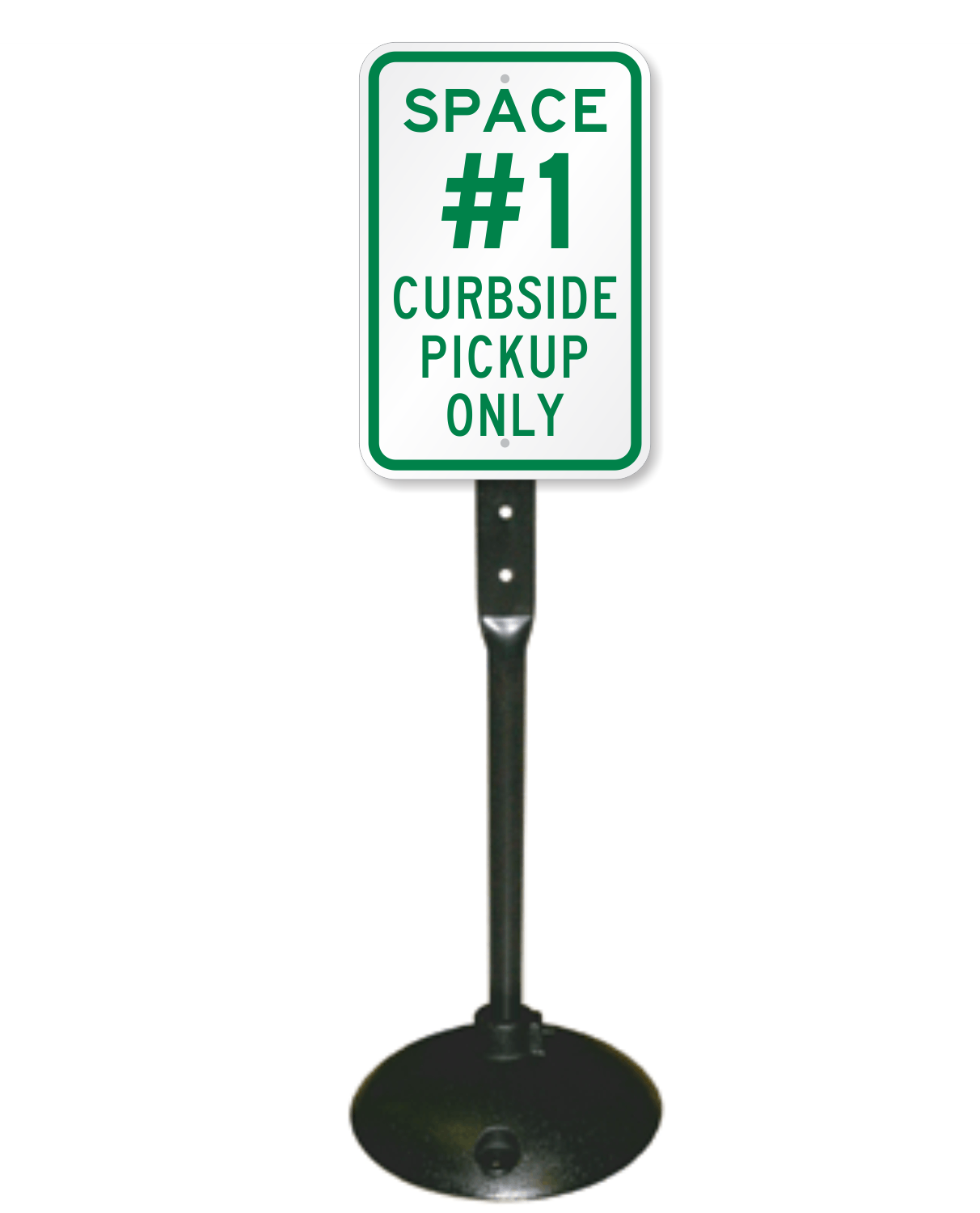Space Number Curbside Pickup Only Curbside Pickup Sign