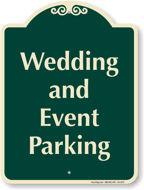 Wedding Parking Dome-Shaped Sidewalk Sign