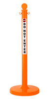 Do Not Enter Safety Pole Stanchions | Fast and Free Shipping Signs, SKU ...